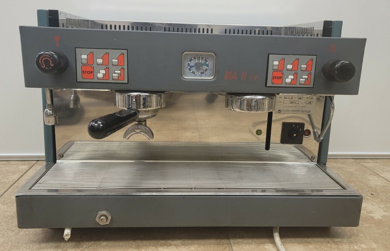 Commercial Espresso Machine 2 Group Tall Cup Restaurant RIA II CV RST ...