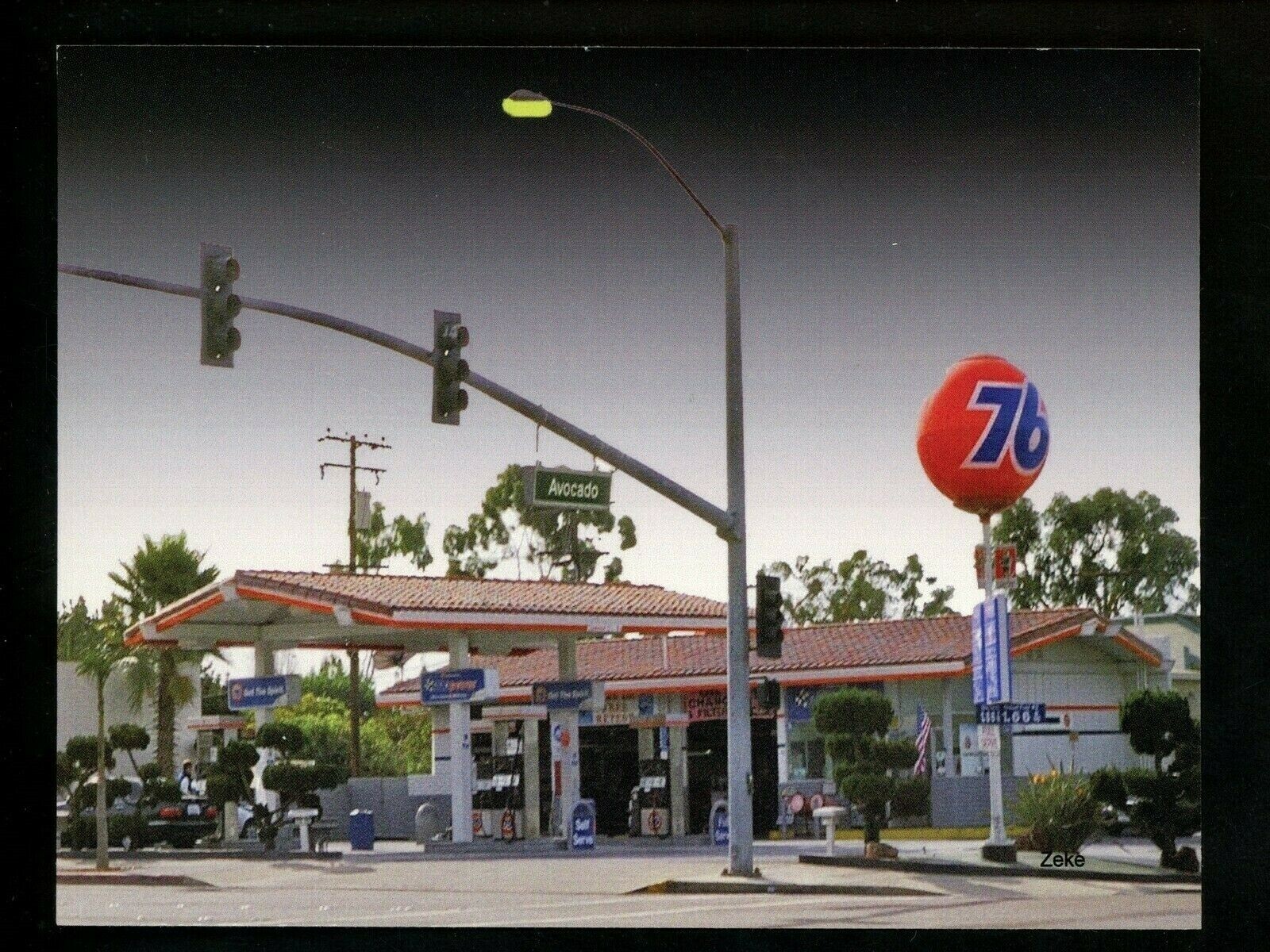 Gas Station Vintage postcard Union 76 Gas Station Newport Beach ...