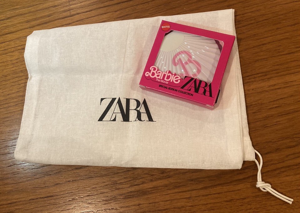 Zara x Barbie The Movie Shell Compact Mirror New In Box | eBay