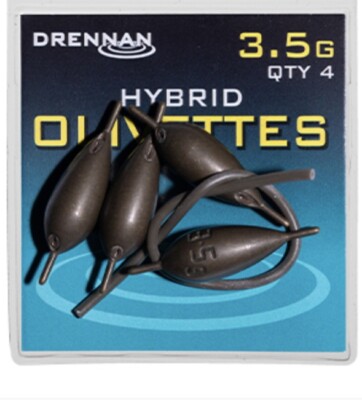 DRENNAN HYBRID OLIVETTES - POLE FLOAT FISHING ACCESSORIES - RIG WEIGHTS ...