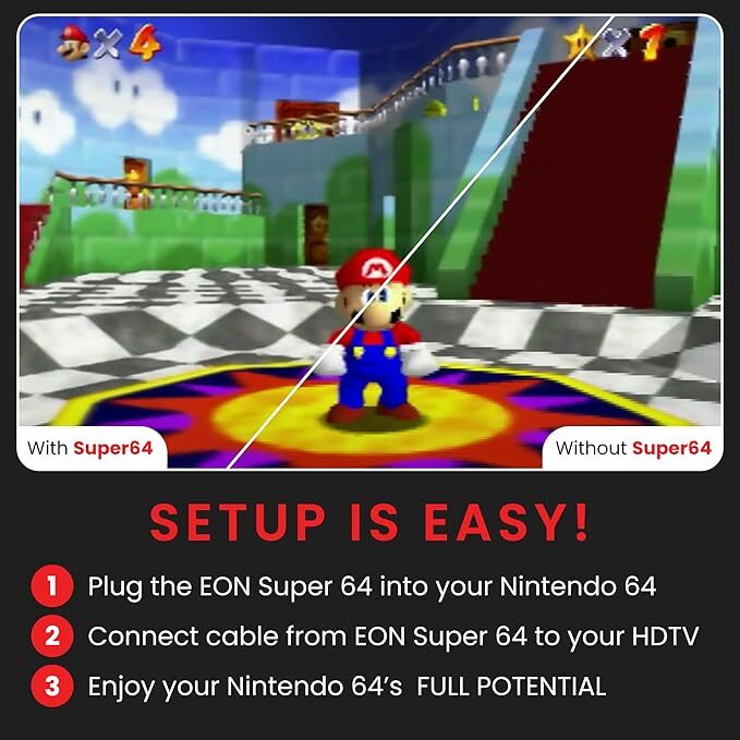 Eon Super 64 | N64 HD Adapter- (NTSC)- Plug &Play | eBay
