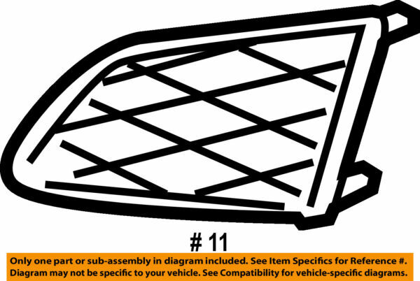 81482-12060 Toyota Cover, front bumper hole, lh 8148212060, New Genuine ...