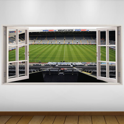 EXTRA LARGE Newcastle United Pitch Football Vinyl Wall Sticker Poster ...