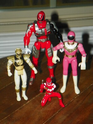 Mixed Lot Of 4 POWER RANGERS Action FIGURES 2" 4" 5" 6" | eBay
