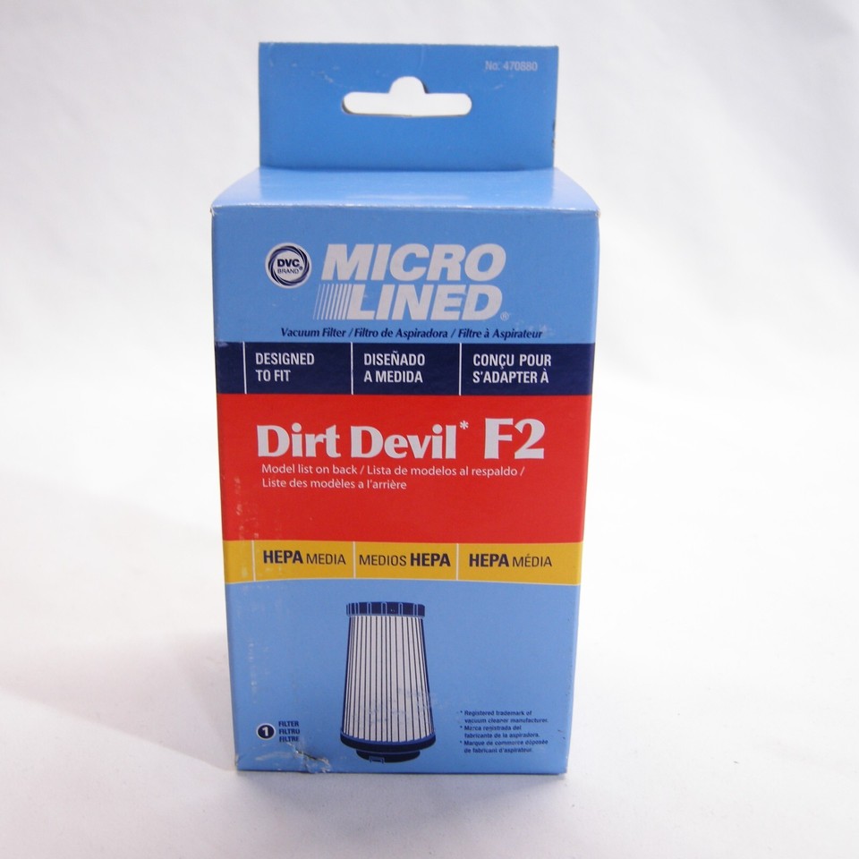 Dirt Devil F2 Vacuum Filter Micro Lined HEPA - 470880 NIB | eBay