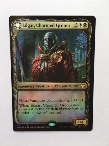 1x FOIL EDGAR, CHARMED GROOM - SHOWCASE Crimson Vow - MTG - Magic the ...