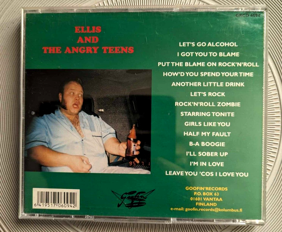 NEO ROCKABILLY CD: ELLIS & THE ANGRY TEENS - Put The Blame On Alcohol ...
