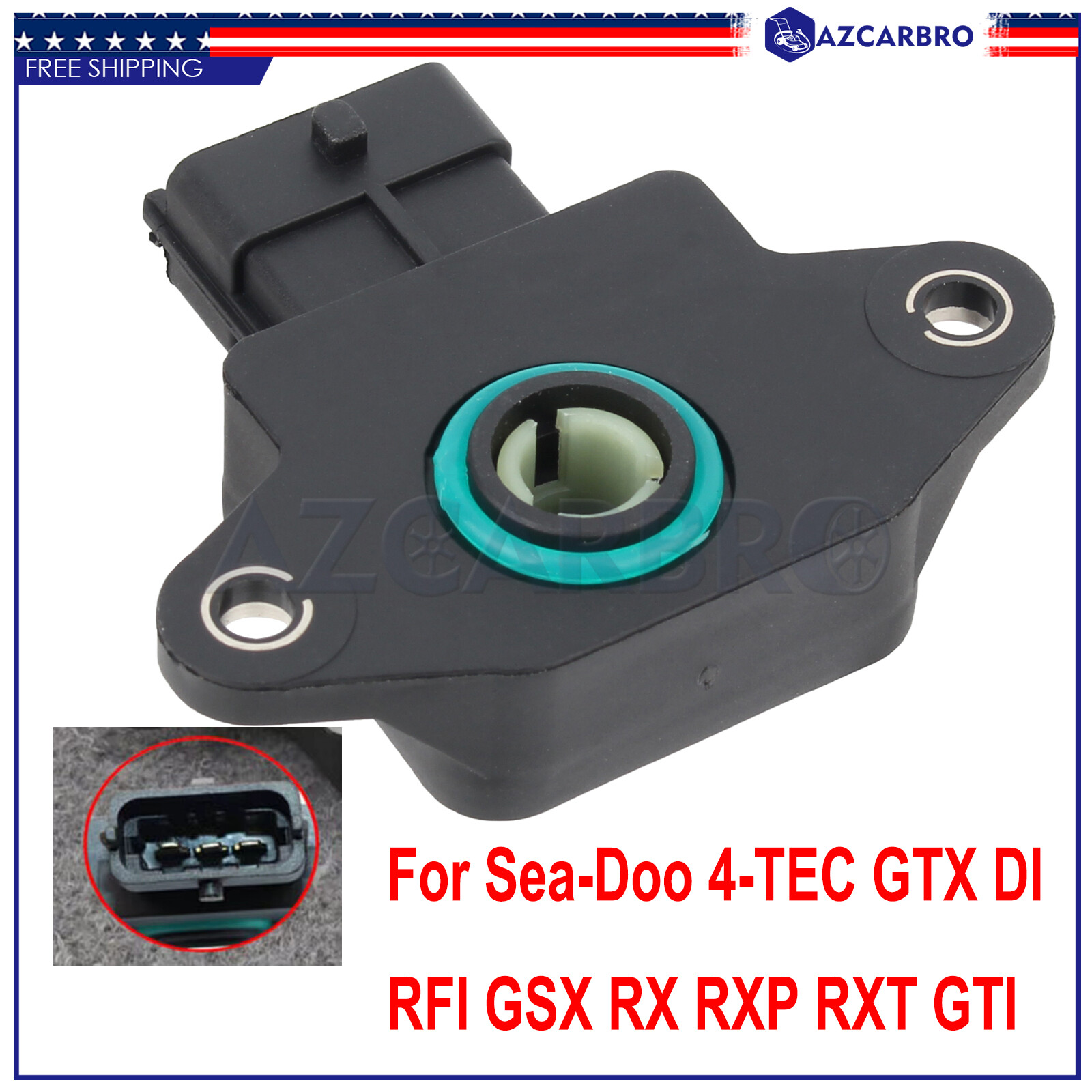 Throttle Position Sensor TPS New For Sea-Doo 3D DI RFI & GSX RFI & GTI ...