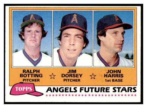 1981 Topps California Angels Future Stars (Botting/Dorsey/Harris) RC ...
