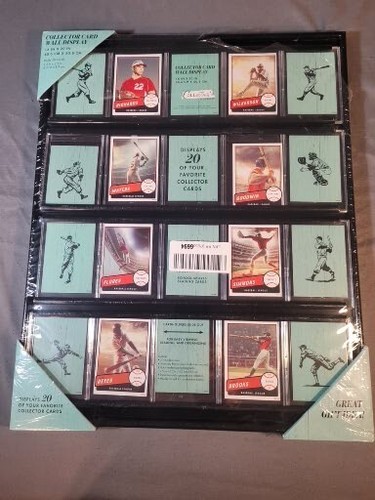 Sports Card Display Case/Frame, Plastic, 20 Slot, New Condition | eBay