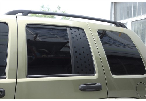 For Jeep Liberty 1999-2007 Black PVC Rear Small Window Glass Sticker ...