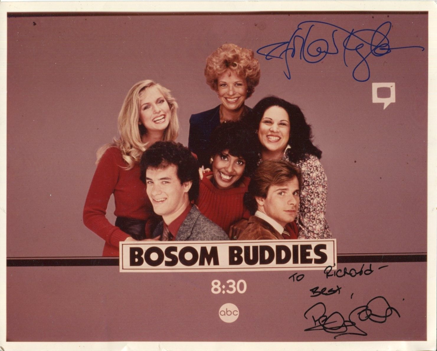 Holland Taylor Peter Scolari Bosom Buddies Rare Signed Autograph Photo ...