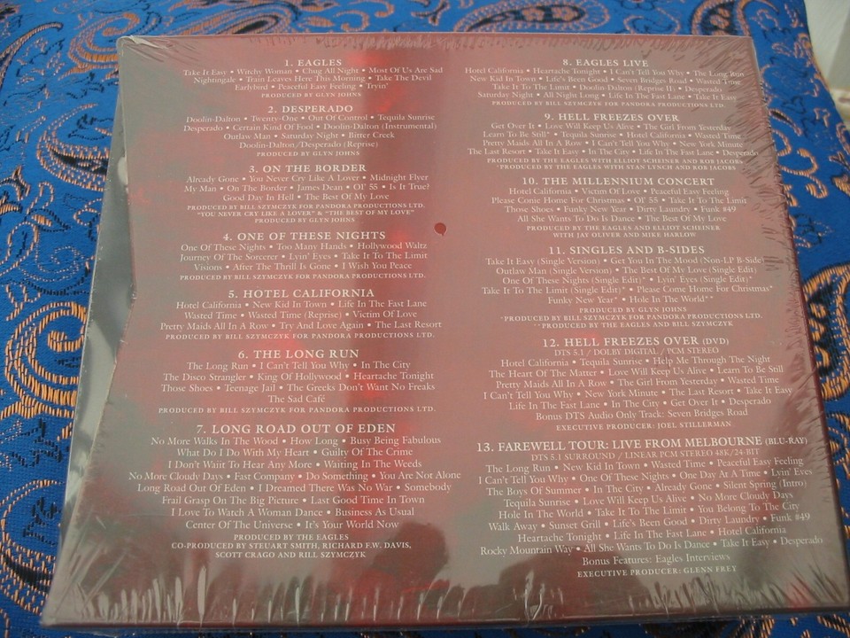 EAGLES LEGACY - NEW SEALED 14CD & 1DVD & 1Blu Ray box set Eagles (2018 ...