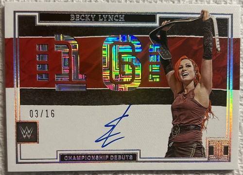 Becky Lynch Championship Debuts Auto /16 Panini WWE 2022 Impeccable | eBay