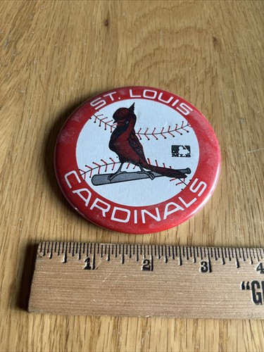 St. Louis Cardinals, MLB (1980s) Vintage Missouri Baseball Pin-Back ...