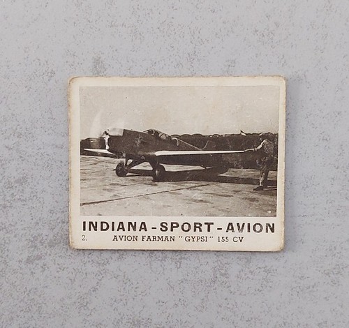 Image 2 Indiana Sport Avion Farman Gypsi 155 cv Donat Card | eBay