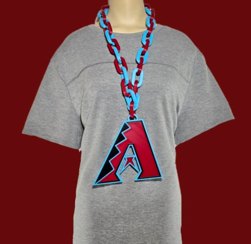 Arizona Diamondbacks Big Logo Fan Chain 5+ Necklace Colors MLB Baseball ...