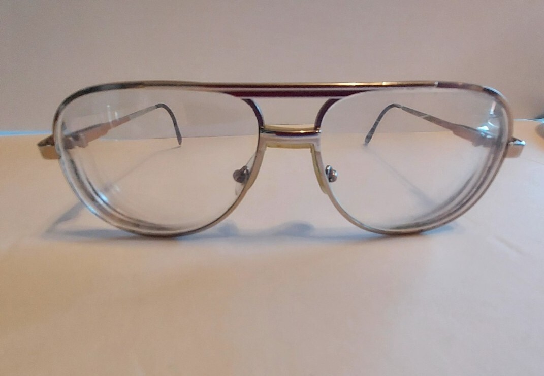 Vintage Jaguar Flex Aviator Frames Gold Tone Chuck No… - Gem