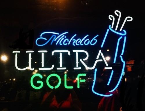 20"x16" Golf Bag 19th Hole Beer Neon Sign Lamp Light Visual Man Cave ...