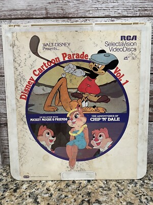 CED Video Disc Disney Cartoon Parade Vol. 1 RCA SelectaVision Vintage ...