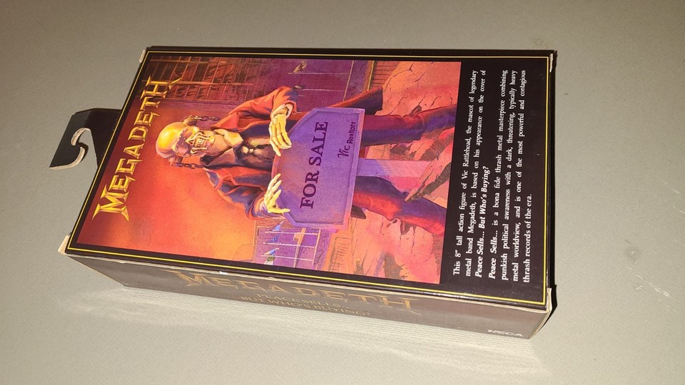 Megadeth Vic Rattlehead NECA Figure Peace Sells Rust 634482336700| eBay