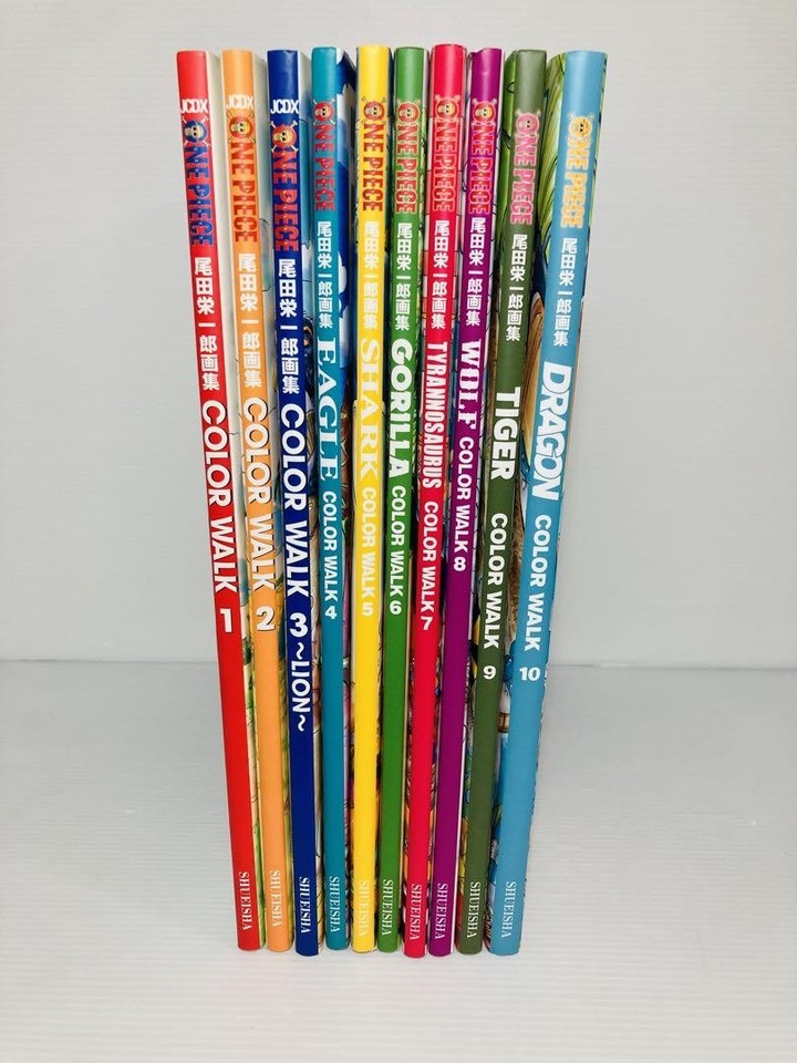 ONE PIECE Color Walk 1-10 Latest Complete Set Eiichiro Oda Art Book ...