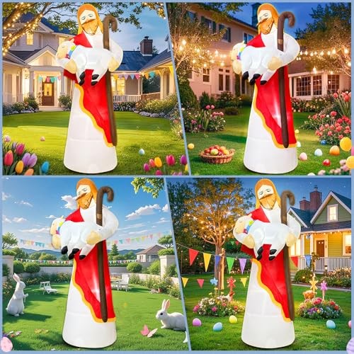 7FT Height Easter Inflatables Outdoor Decorations Inflatable Jesus ...