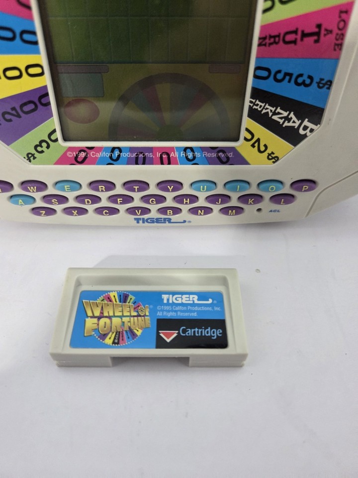 Vintage 1995 Wheel Of Fortune TIGER Electronic Handheld Video Game W ...
