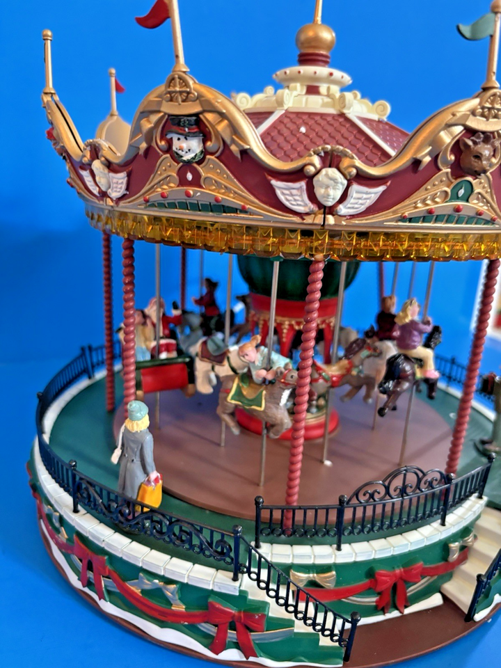 Lemax Carnival Animated Santa Christmas Carousel Lights Sounds (34682 ...