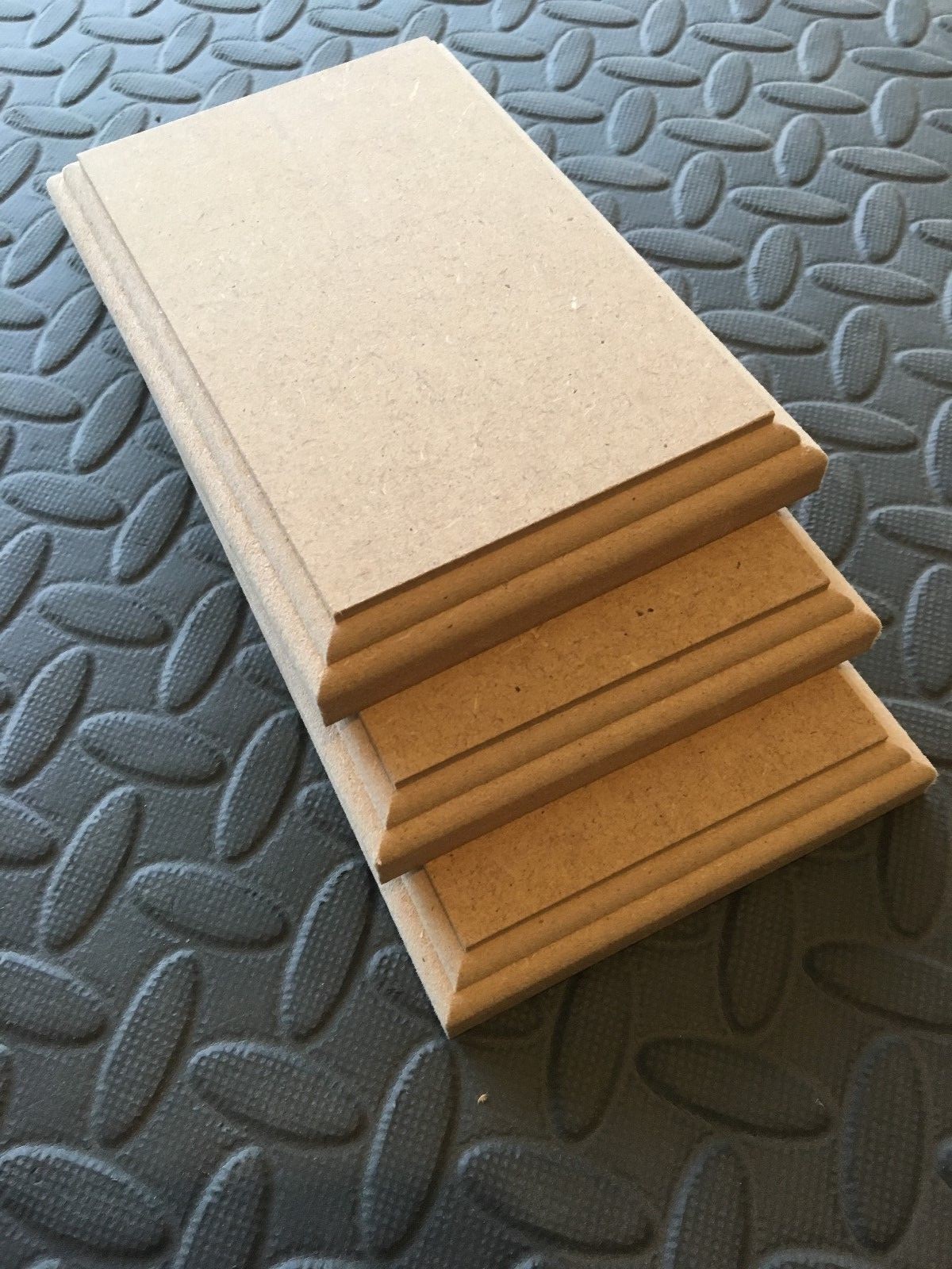 WOODEN PLAQUES Rectangles 18mm MDF blank signs plinths stands Top ...