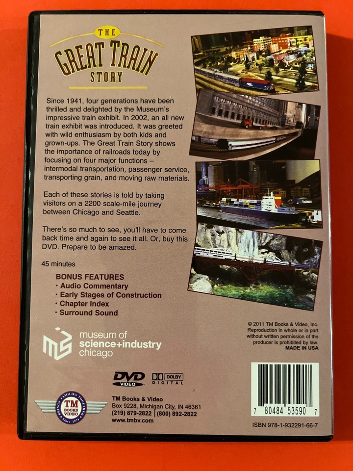 The Great Train Story (Like New DVD Disc Set) Full Screen + With Free ...
