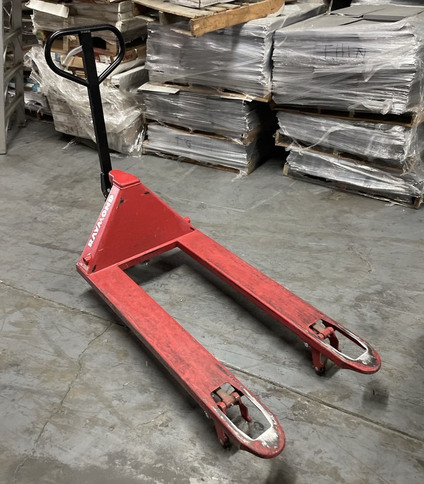 RJ50N Raymond 5500 lb Capacity Pallet Jack w/ 48” L Forks x 27” W Frame ...