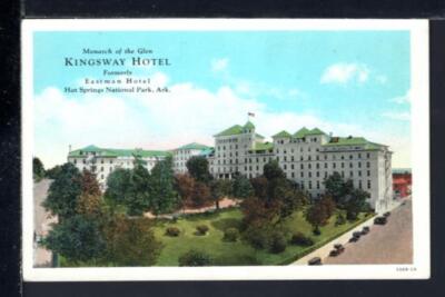 Postcard Hot Springs Nat'l Park Arkansas Kingsway Hotel | eBay