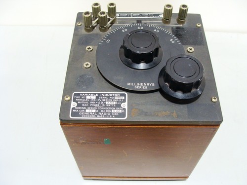 General Radio IET Labs GenRad 107-L Variable Inductor .25 - 1mH & 1 - 3 ...