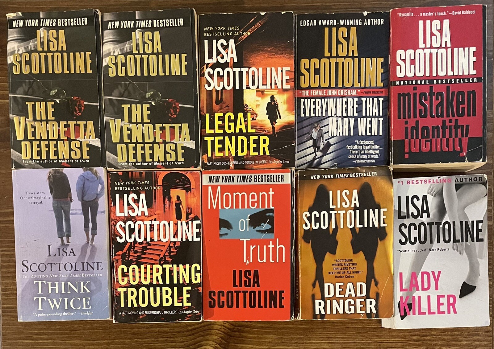 Lisa Scottoline Books (Rosato and Associates, Rosato and DiNunzio) | eBay