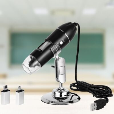 LED Magnifier Microscopes Type-C Micro USB Digital Microscope ...