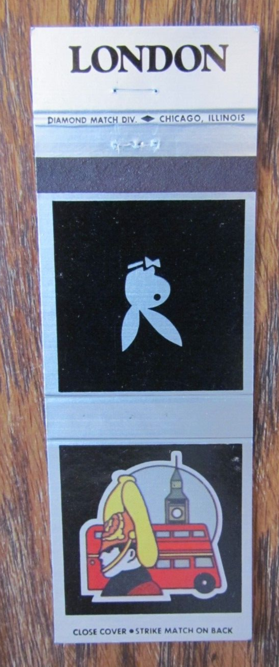 PLAYBOY CLUB MATCHBOOK COVER: LONDON, ENGLAND DOUBLE-DECKER BUS ...