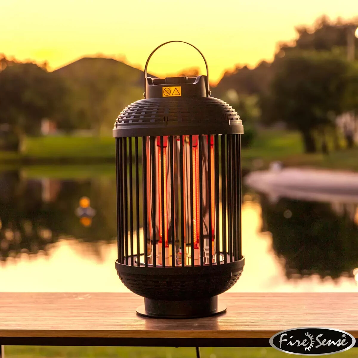 Indoor Electric Lanterns 11inch Flame Effect LED Lantern With Timer,