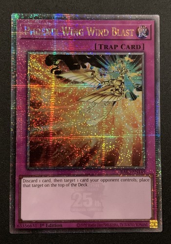 Phoenix Wing Wind Blast - RA03-EN149 - Quarter Century Rare - 1st Ed ...