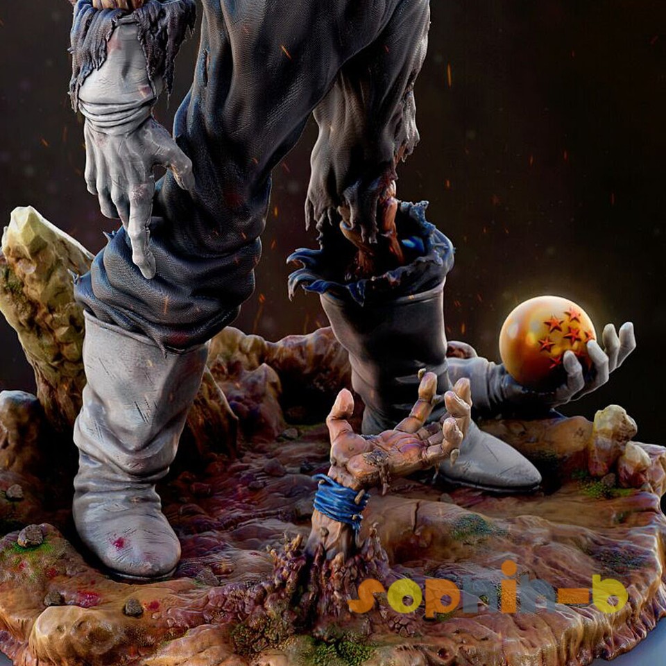 Vegeta Zombie Goku Model Kit Unpainted 3d Print GK Statue Figure | eBay