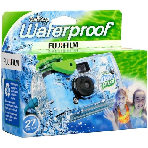 Fuji QuickSnap Waterproof Disposable One Time Use Camera 27 Exposures ...