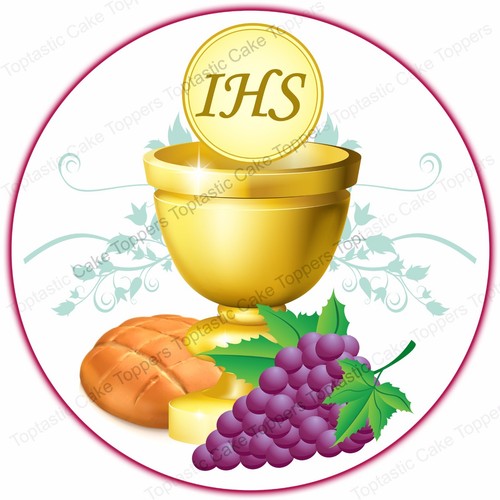 1st First Holy Communion Unisex Round Edible Icing Party Cake Topper | eBay