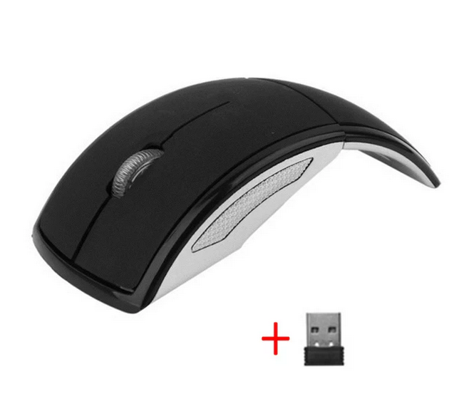 Portable Wireless Mouse, 2.4GHz Silent with USB Receiver, Optical USB ...