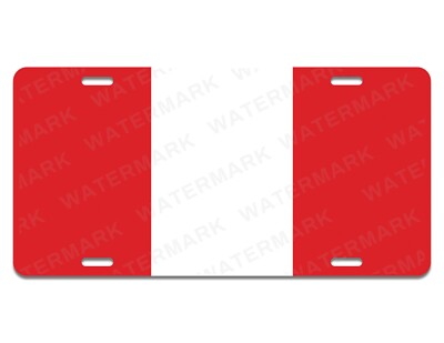 Peru Country Flag License Plate Home Wall Decor Novelty Aluminum Metal ...