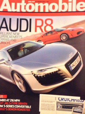 Automobile Magazine Audi R8 & Ferrari & Porsche April 2007 031318nonrh ...