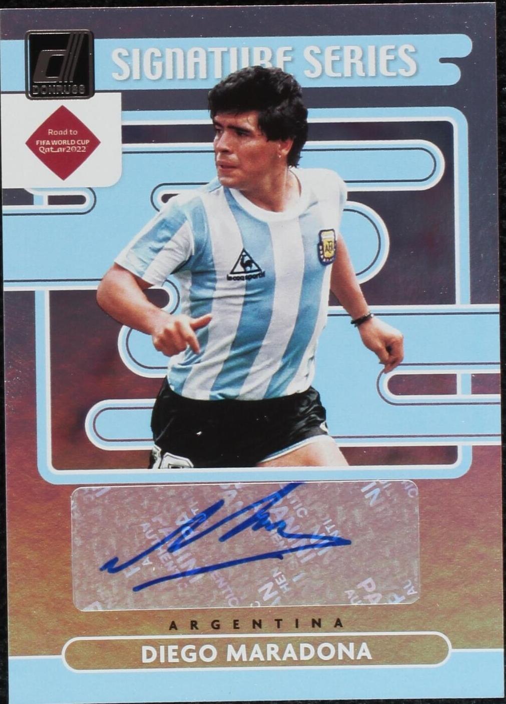 2021-22 Panini Donruss Road to Qatar - Signature Series Diego Maradona ...