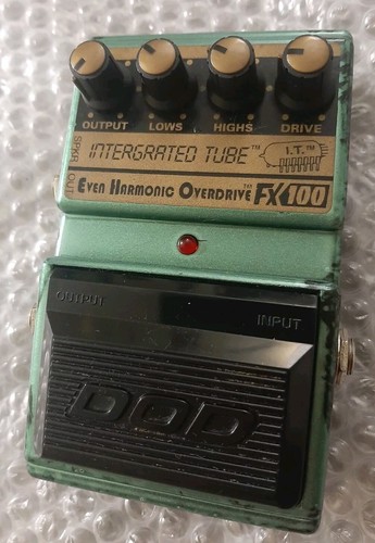 DOD / digitech FX100 Rare TYPO Variant Tube Harmonic Overdrive Effect ...