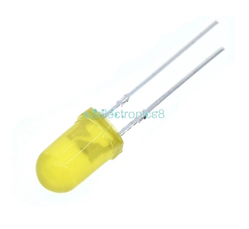 100Pcs LED F5 5MM Yellow COLOR Yellow LIGHT Super Bright Bulb Lamp | eBay