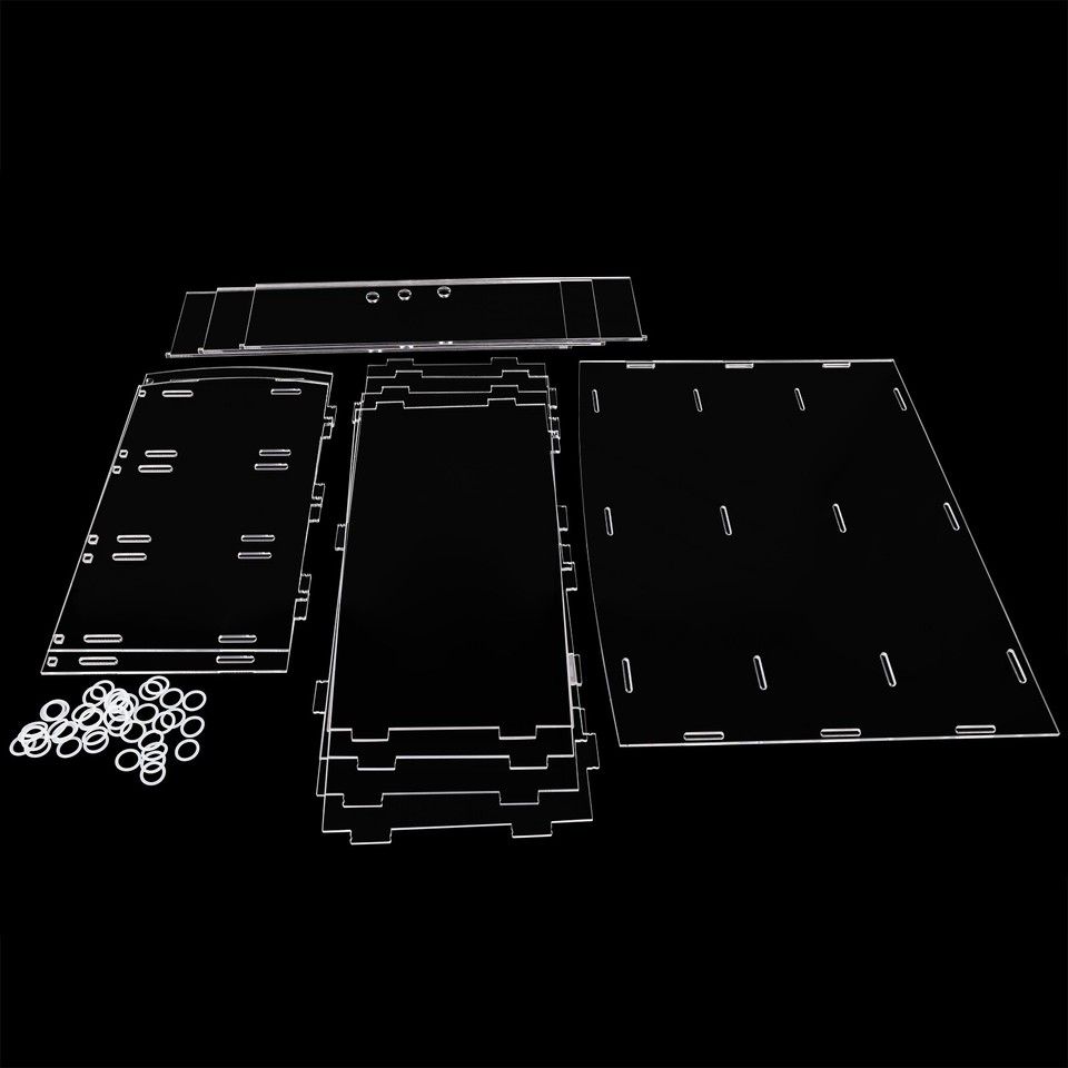 3 layers Acrylic Display Cabinet Case Bakery Pastry Display Case Multi ...