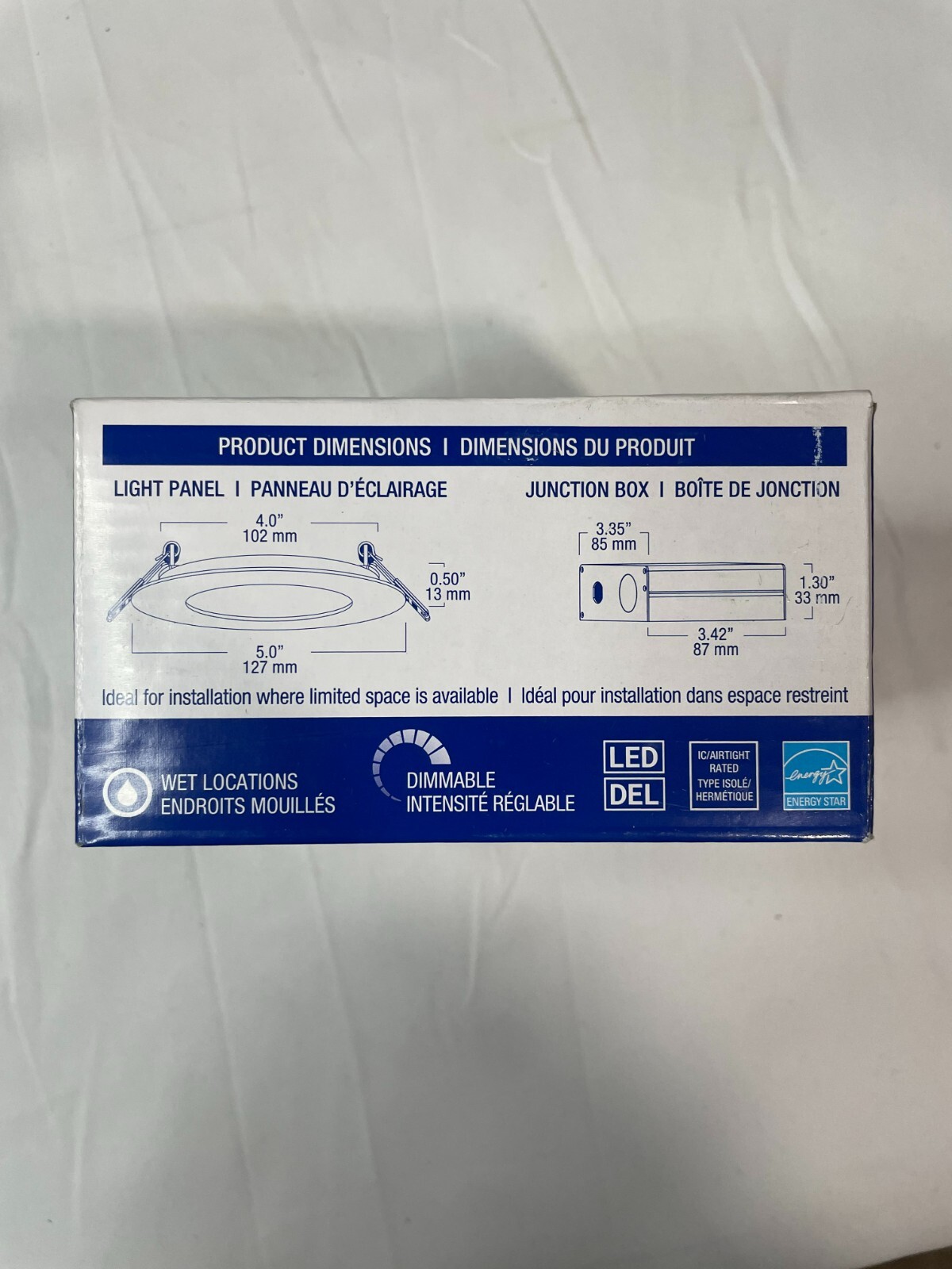 NDR RAZOR ULTRA THIN RECESSED DOWNLIGHT RZR-CCT-400-WH, 4" (3K,4K,5K ...